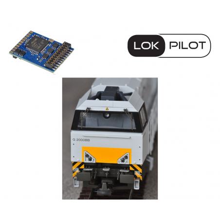 LokPilot v5 DCC decoder programmed for G2000 B-Models for NEM660 21MTC board